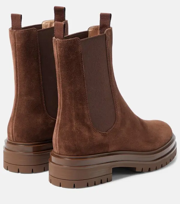 GIANVITO ROSSI Chester Chelsea Boots - Brown