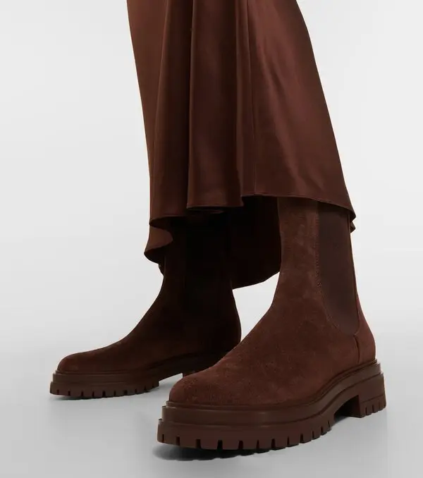 GIANVITO ROSSI Chester Chelsea Boots - Brown