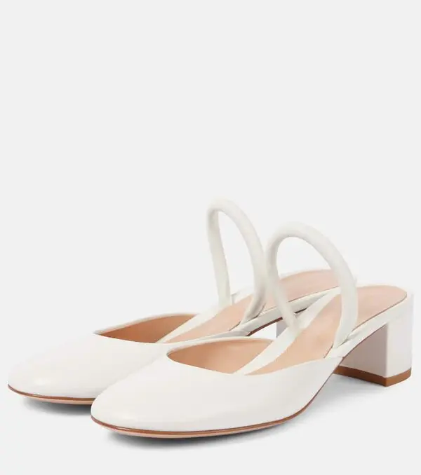 GIANVITO ROSSI Tivoli 45 Leather Mules