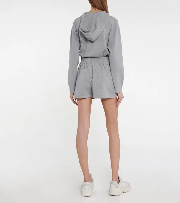 Live The Process Cashmere-blend Shorts - Grey