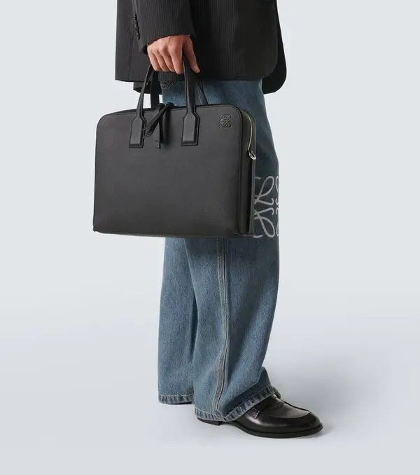 Loewe Goya Leather Briefcase