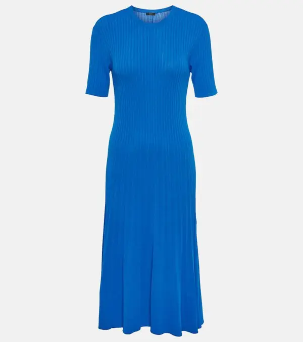 JOSEPH Ribbed-knit Midi Dress