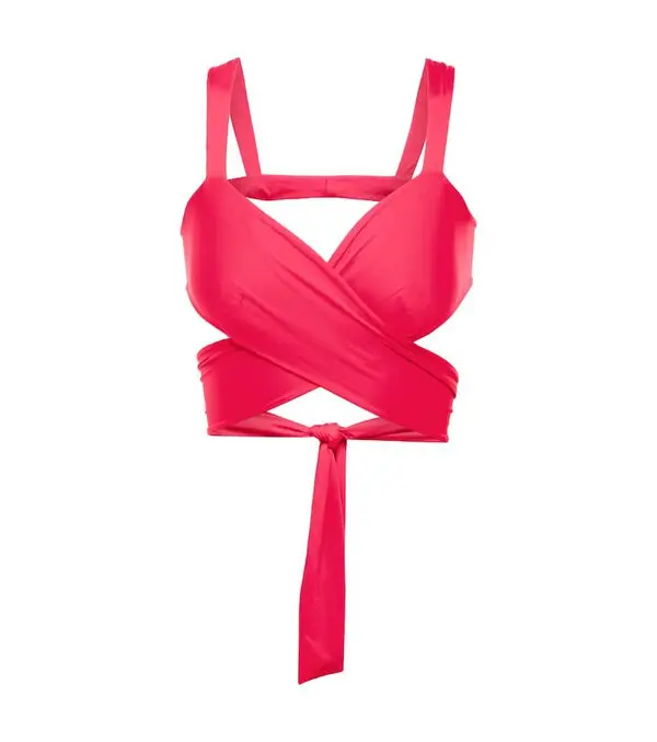 Magda Butrym Wrap-tie Bikini Top - Pink
