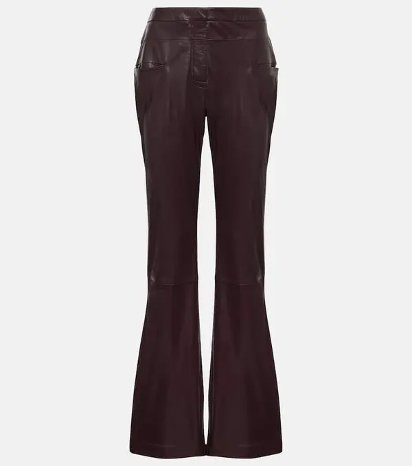 Altuzarra Serge Bootcut Leather Pants