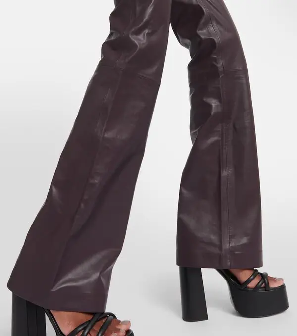 Altuzarra Serge Bootcut Leather Pants