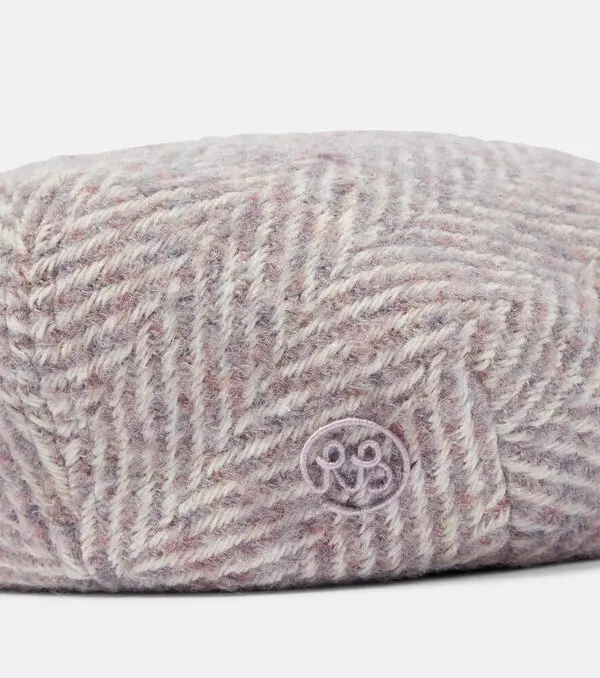 Ruslan Baginskiy Herringbone Wool-blend Cap