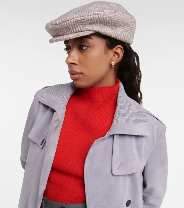Ruslan Baginskiy Herringbone Wool-blend Cap