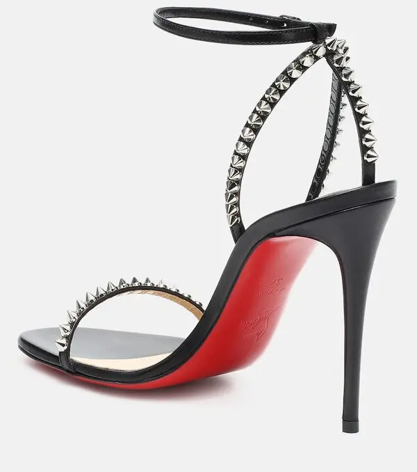 CHRISTIAN LOUBOUTIN So Me Embellished Leather Sandals