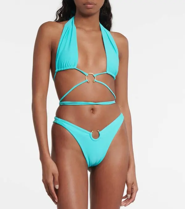 SAME Pierced Bikini Bottoms - Blue