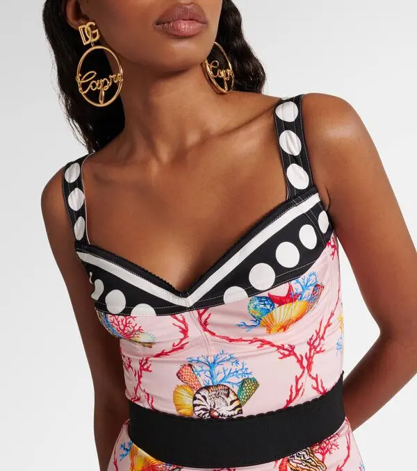Dolce & Gabbana Capri Printed Minidress