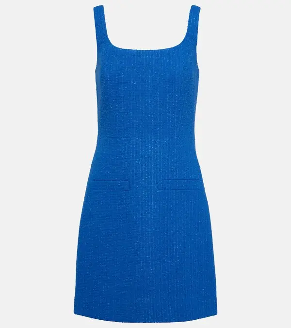 Veronica Beard Sabra Cotton-blend Tweed Minidress