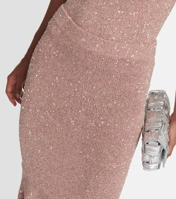 Altuzarra Kasou Metallic Knit Maxi Skirt