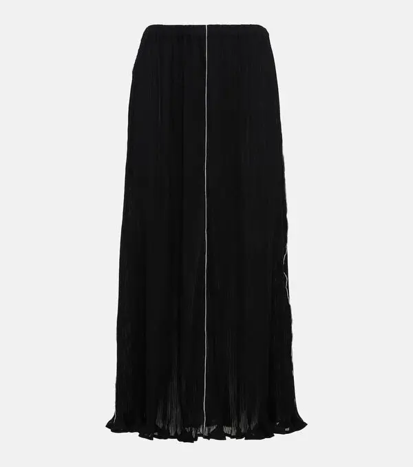 TOTEME Plisse Maxi Skirt - Black