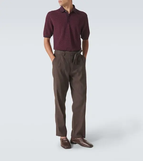 Missoni Zigzag Wool-blend Polo Shirt