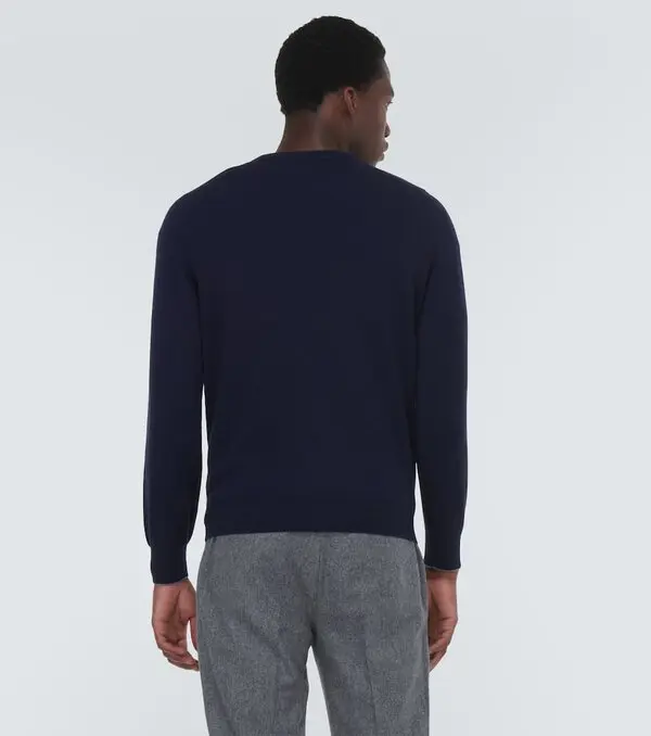 Brunello Cucinelli Cashmere Crewneck Sweater - Blue