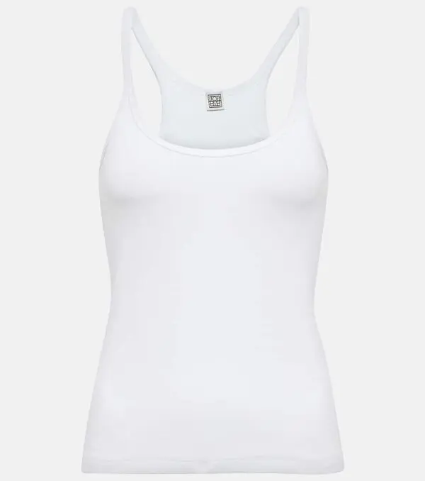 TOTEME Cotton-blend Racerback Tank Top