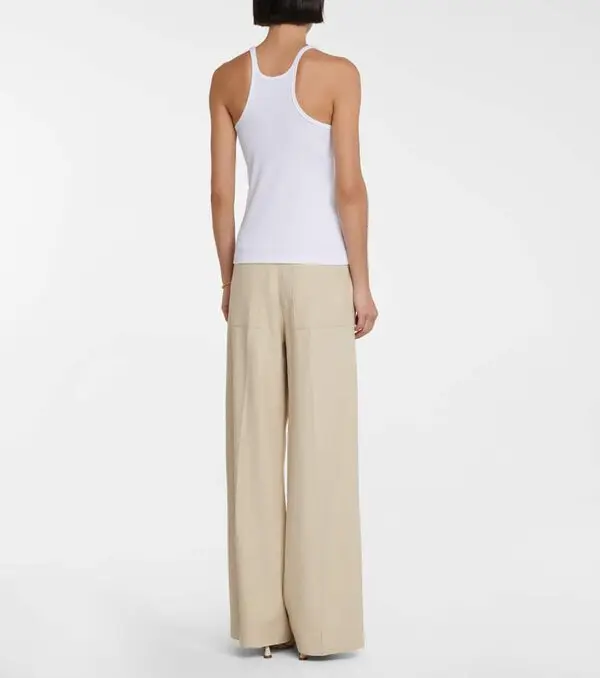 TOTEME Cotton-blend Racerback Tank Top