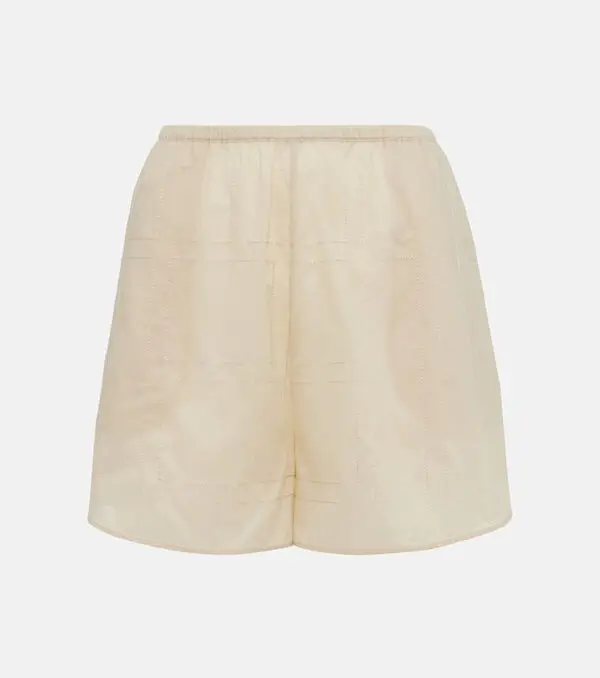 TOTEME Monogram Cotton-blend Shorts