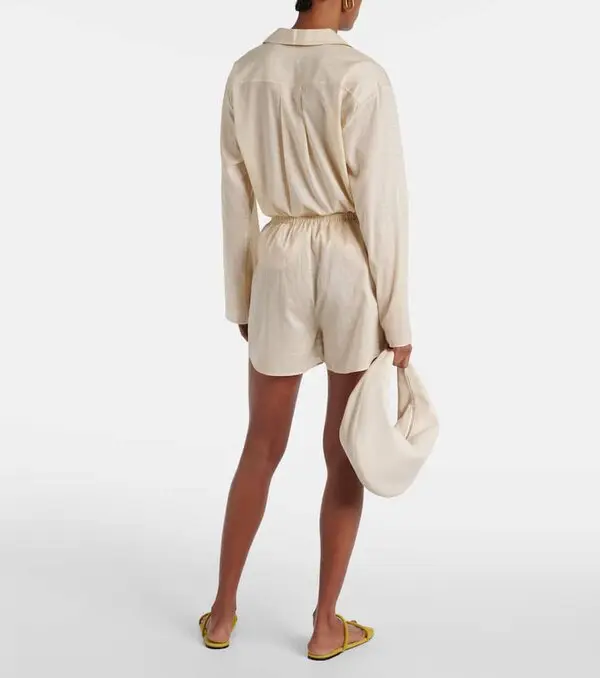 TOTEME Monogram Cotton-blend Shorts