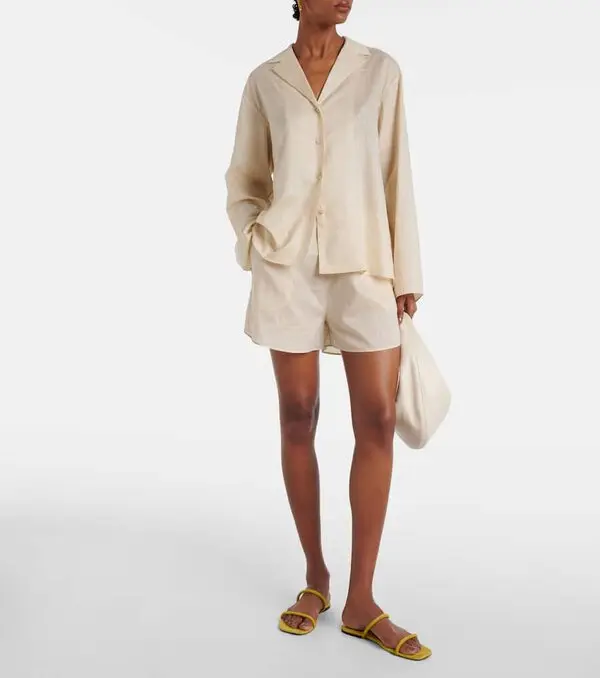 TOTEME Monogram Cotton-blend Shorts