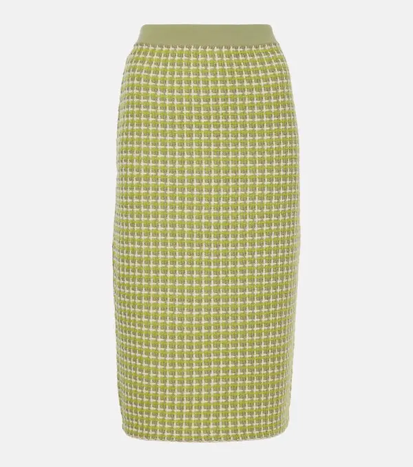 Tory Burch Checked Pencil Skirt