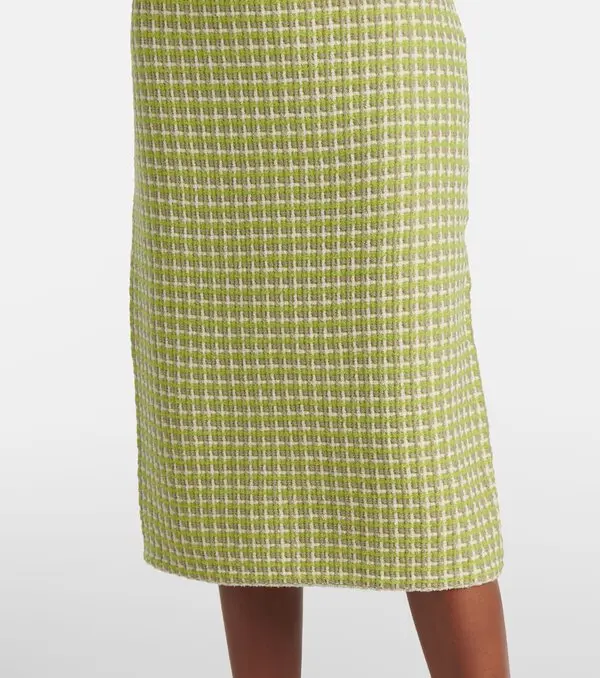 Tory Burch Checked Pencil Skirt
