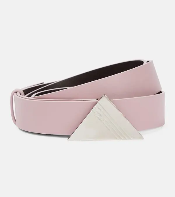 Attico Leather Belt - Pink