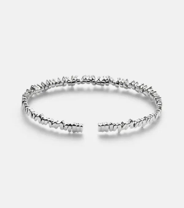 SUZANNE KALAN 18kt White Gold Diamond Bangle - Metallic