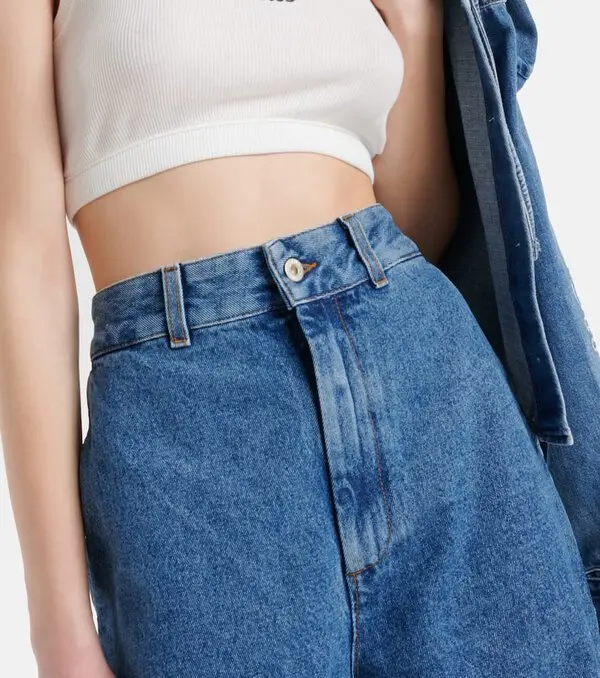 Loewe Anagram High-rise Wide-leg Jeans