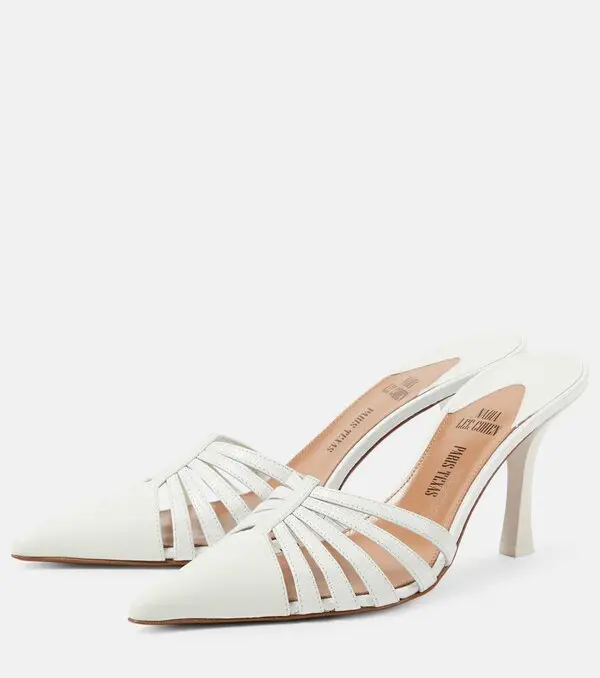 Paris Texas Nadia 85 Cutout Leather Mules