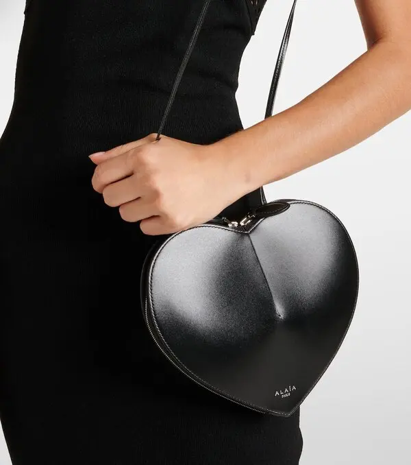 Alaïa Le Coeur Leather Shoulder Bag