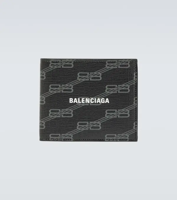 Balenciaga Bb Leather Wallet - Black