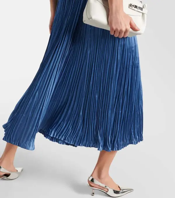 Vince Pleated Midi Dress