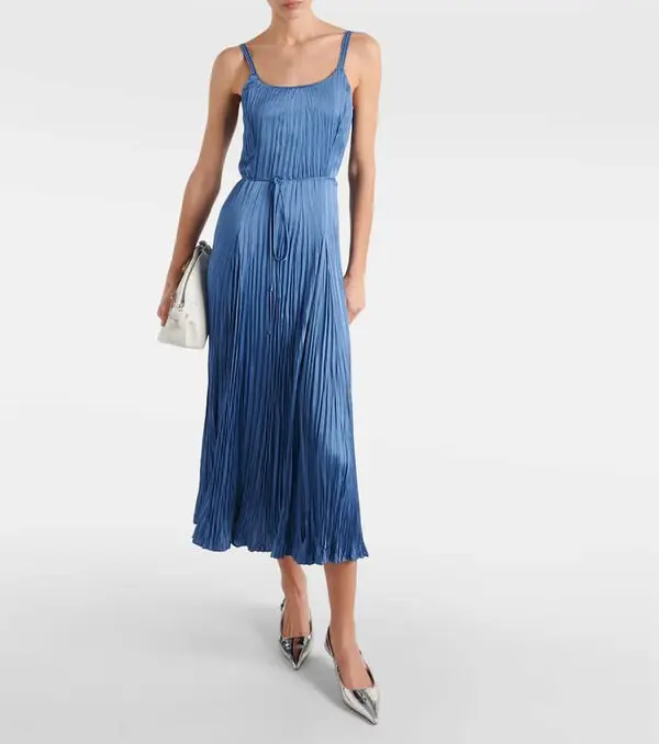 Vince Pleated Midi Dress