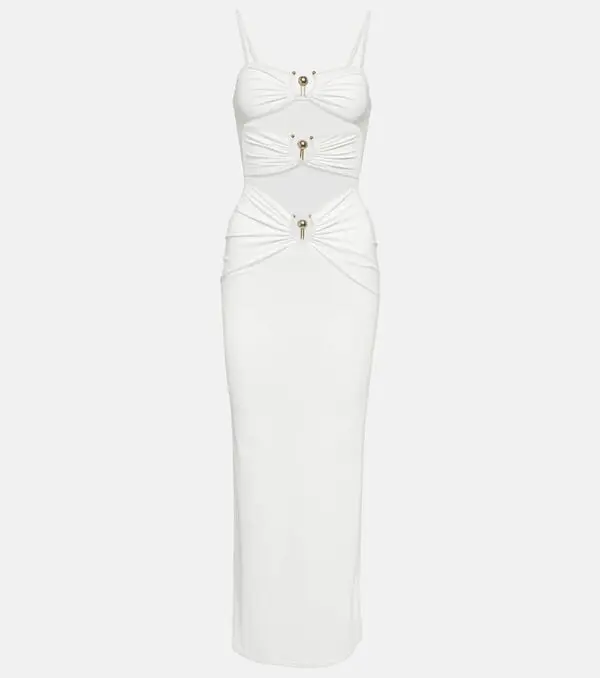 Christopher Esber Pierced Orbit Midi Dress - Black