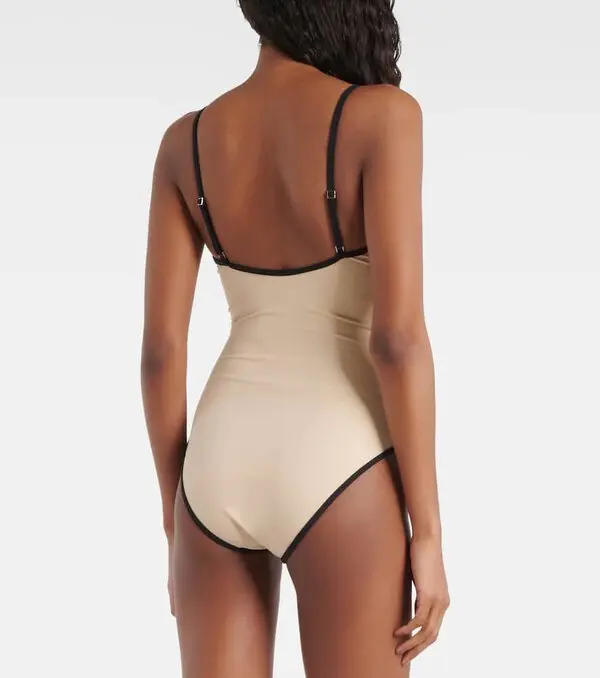 TOTEME Striped Edge Swimsuit