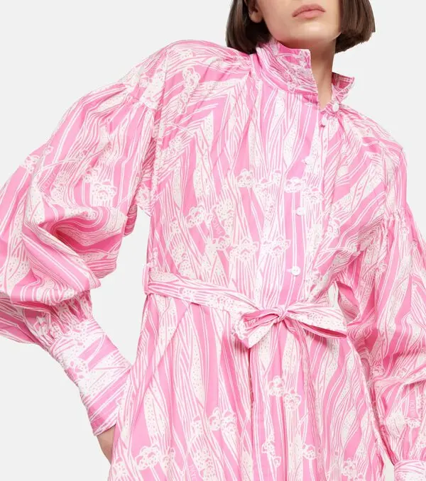 PATOU Printed Cotton Maxi Dress