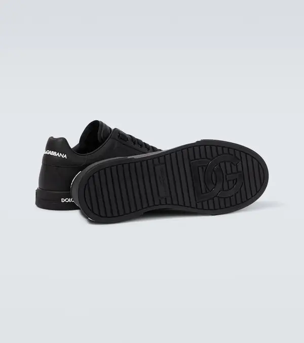 Dolce & Gabbana Logo Leather Sneakers