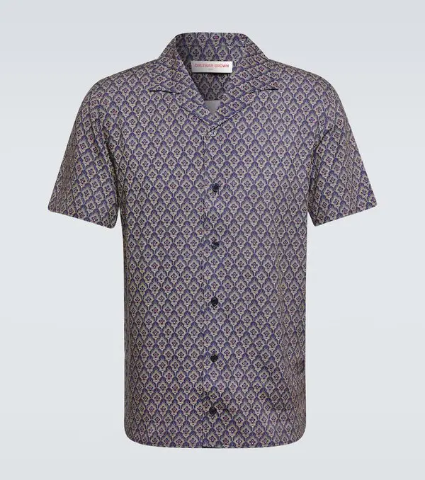 Orlebar Brown Hibbert Printed Bowling Shirt