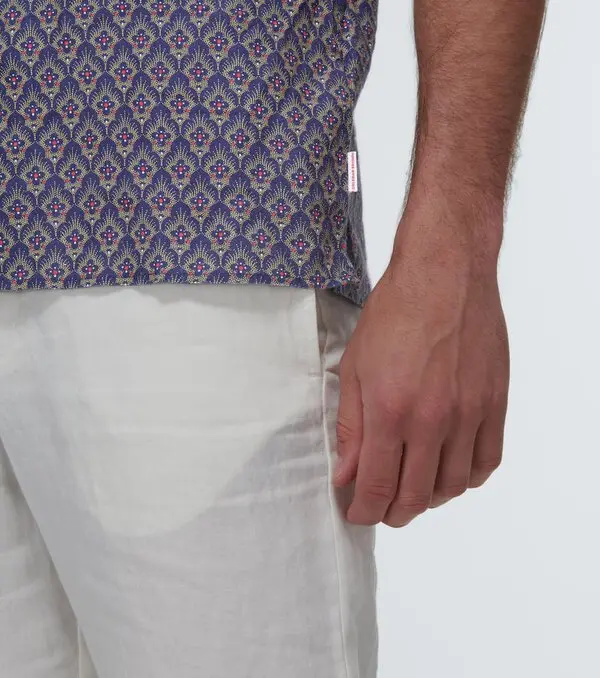 Orlebar Brown Hibbert Printed Bowling Shirt