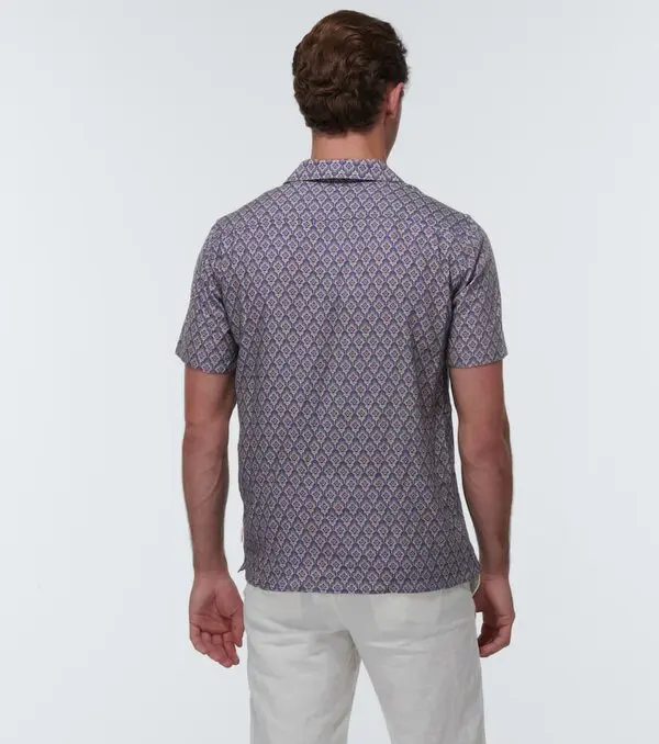 Orlebar Brown Hibbert Printed Bowling Shirt