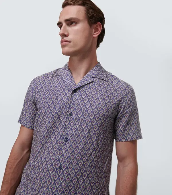 Orlebar Brown Hibbert Printed Bowling Shirt