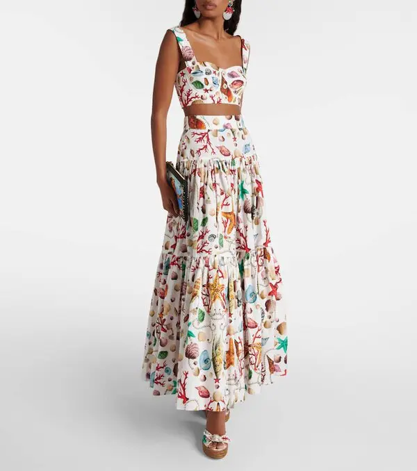 Dolce & Gabbana Capri Printed Crop Top