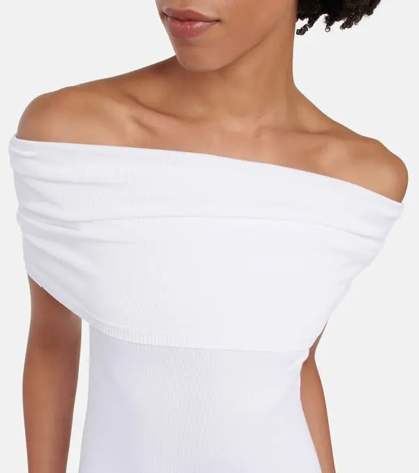 Alaïa Off-shoulder Knit Bodysuit
