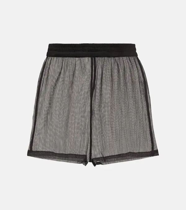 Jade Swim Sheer High-rise Shorts