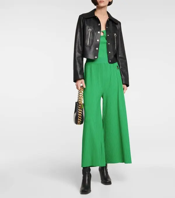 Stella McCartney Ribbed-knit Top - Green