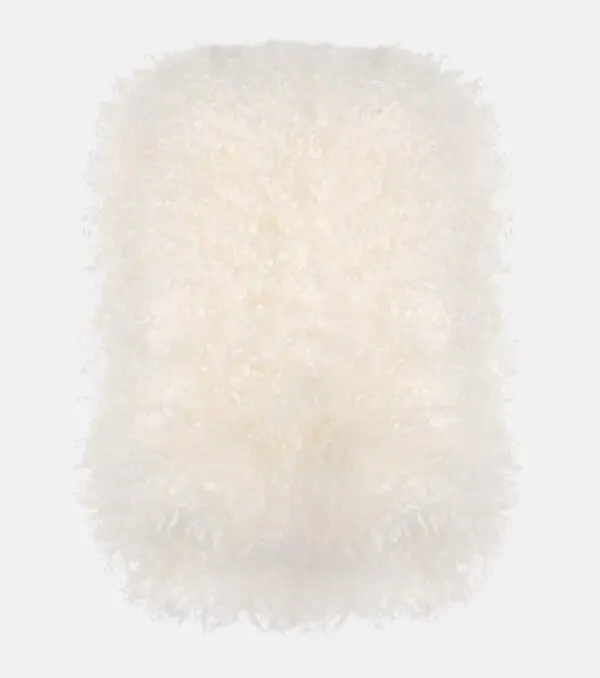 Magda Butrym Shearling Muff - White