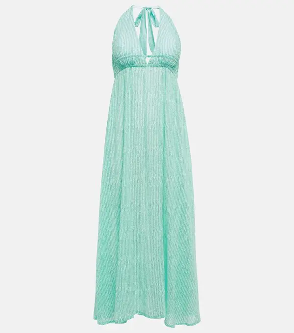 Heidi Klein Seven Mile Beach Cotton Maxi Dress - Multicoloured