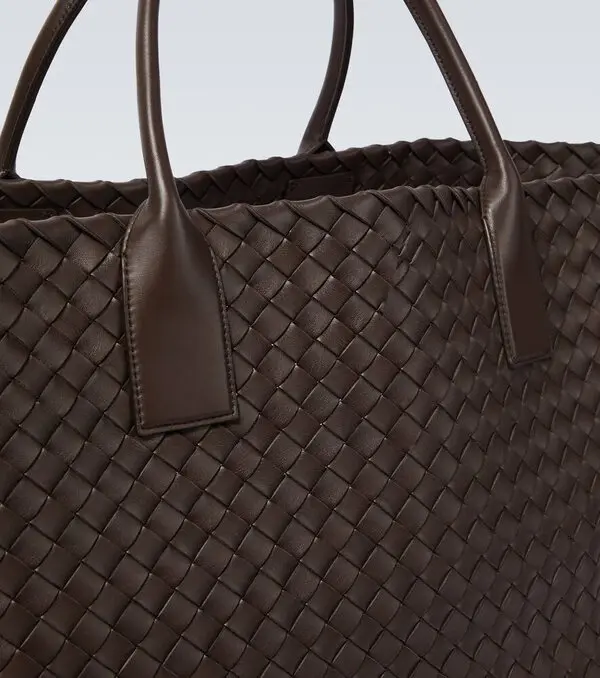 Bottega Veneta Cabat Maxi Intrecciato Leather Tote