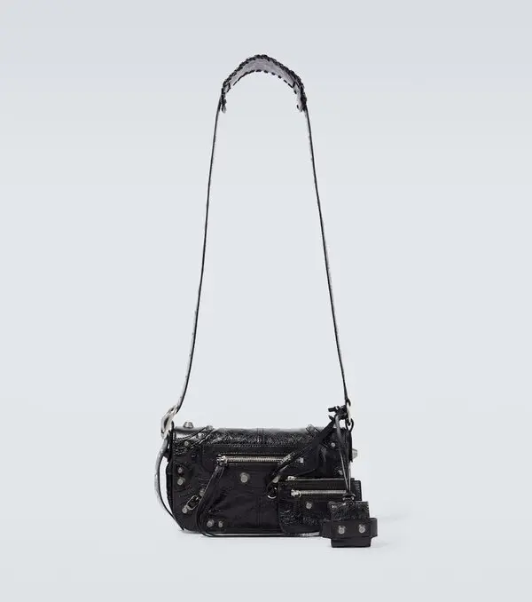Balenciaga Le Cagole Xs Leather Crossbody Bag - Black